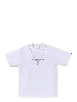 A BATHING APE X Comme Des Garcon Osaka Baby Milo Chain #2 Tee Shirt - White