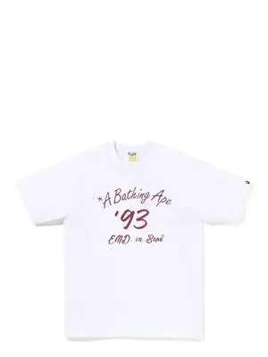 A BATHING APE X End. Bowling #2 Tee Shirt - White