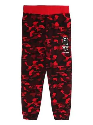 A BATHING APE X Faze Clan Sweat Pants - Red