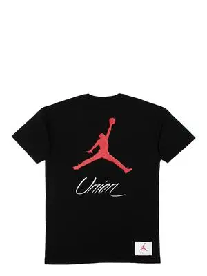 JORDAN X Union Nrg Vault Aj Flight Jumpman Tee Shirt - Black