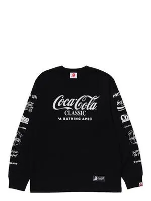 A BATHING APE X Cocacola Milo Long Sleeve Tee Shirt - Black