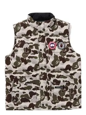 A BATHING APE X Canada Goose Freestyle Vest - Grey