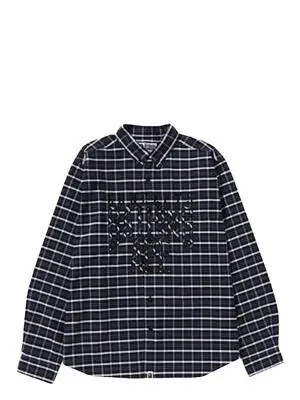 A BATHING APE X Concepts Oxford Check Bd Shirt - Black