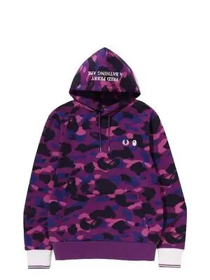 A BATHING APE X Fred Perry Camo Zip Hoodie - Purple