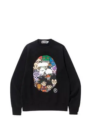 A BATHING APE X Dragon Ball Z Crewneck Sweatshirt - Black