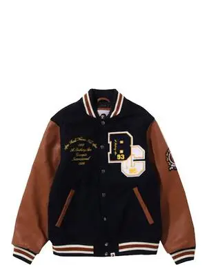 BAPE Bape X Concepts Varsity Jacket Navy Blue