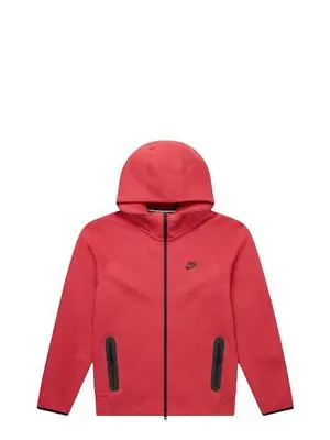 Nike Sportswear Tech Fleece Windrunner Fullzip Hoodie Light University Red Heather/black