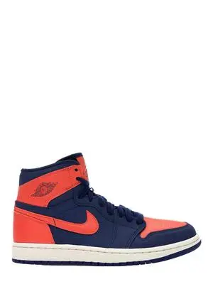 JORDAN 1 Retro High Sneakers - Blue Void/turf Orange