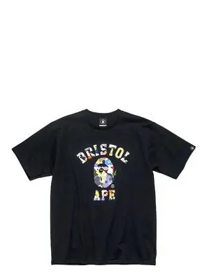 A BATHING APE X F.c.r.b. Camo College Tee Shirt - Black