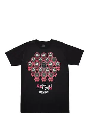 NETFLIX X Kokies X Squid Game X Bait Front Tee Shirt - Black