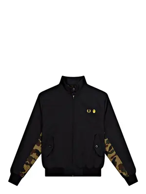 A BATHING APE X Fred Perry Harrington Jacket - Black