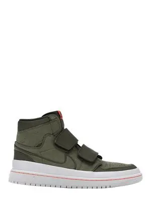 JORDAN 1 Retro High Double Strap Sneakers - Olive Canvas/light Bone/cone