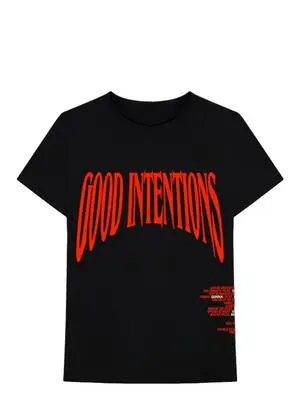 NAV X Vlone Good Intentions Tee Shirt - Black