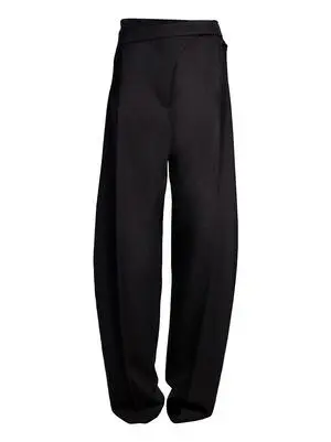MUGLER Wool Cutout Pants - Black