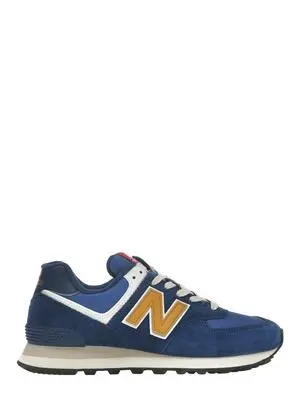 NEW BALANCE 574 Lace-up Sneakers - Royal/blue/gold