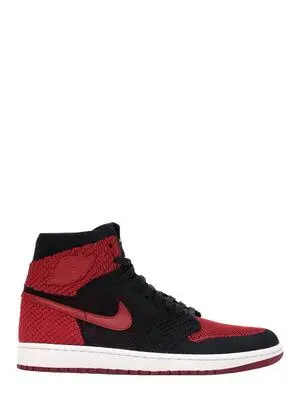 JORDAN 1 Retro High Flyknit - Black/varsity Red/white