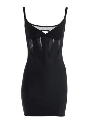 MUGLER H&m Corset Style Mini Dress - Black