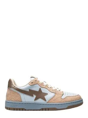 BAPE A Bathing Ape Court Sta Sneakers Beige/light Brown/blue