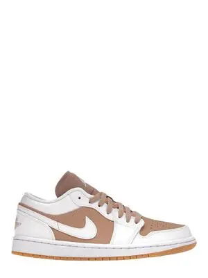 JORDAN 1 Low Gum Sneakers - White/hemp