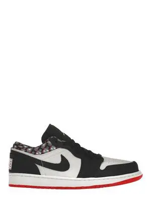 JORDAN 1 Low Quai 54 - Black/white/red