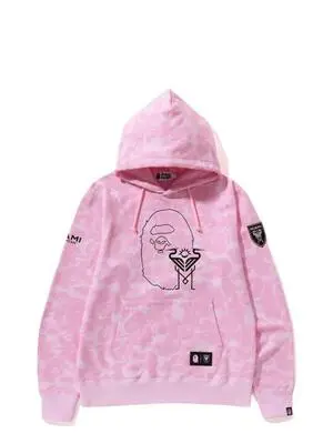 A BATHING APE X Inter Miami Cf Camo Pullover Hoodie - Pink