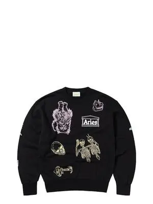 Aries Cybin Sweatshirt - Black