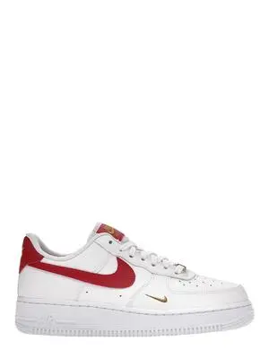 Nike Air Force 1 Low Essential Mini Swoosh Sneakers White/gym Red