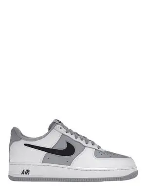 Nike Air Force 1 Low Cutout Swoosh Sneakers - White/grey/black