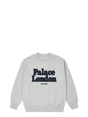 PALACE Postcode Crew - Grey Marl