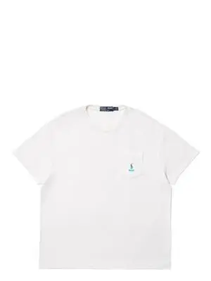 PALACE Ralph Lauren Waffle Pocket Tee Shirt - Pure White