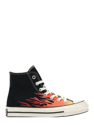 CONVERSE Chuck Taylor All Star 70 Hi Archive Print Flames - Black/enamel Red/bold Mandarin