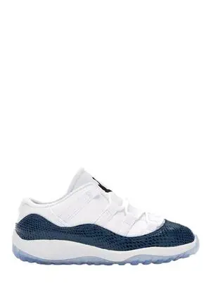 JORDAN 11 Retro Low Sneakers - White/black/navy Blue