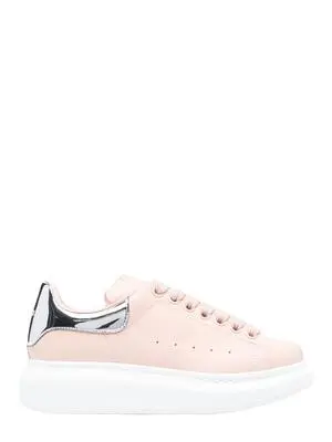 Alexander McQueen Oversized Sneakers Light Pink/silver/tone