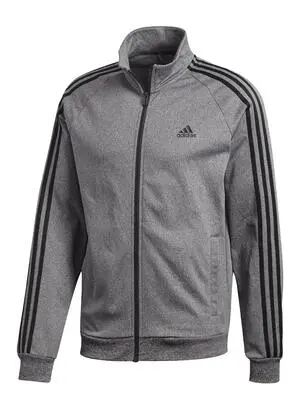 Adidas Essentials Track Jacket - Dark Grey Heather/black