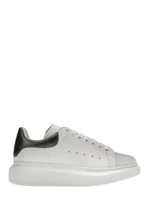 Alexander McQueen Oversized Sneakers White/metallic