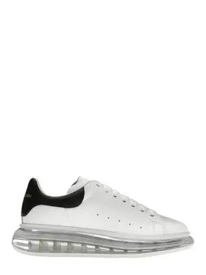 Alexander McQueen Oversized Sneakers With Clear Sole - White