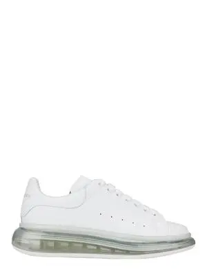 Alexander McQueen Oversized Sneakers With Clear Sole White