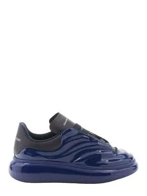 Alexander McQueen Oversized Gloss Sneakers Navy
