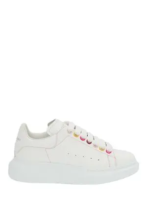 Alexander McQueen Oversized Eyelets Sneakers White/rainbow/white
