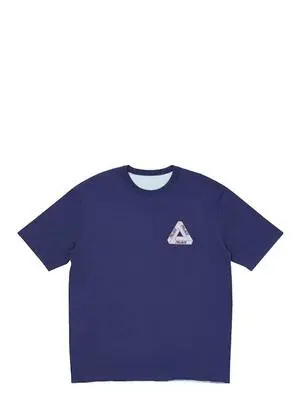 PALACE Reverso Tee Shirt Navy/sky Blue