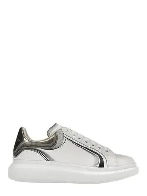 Alexander McQueen Oversized Sneakers - White/silver