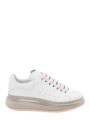 Alexander McQueen Oversized Sole Sneakers White/ Rose Gold