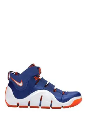 Nike Lebron 4 Birthday Sneakers - Dark Neon Royal/white/safety Orange