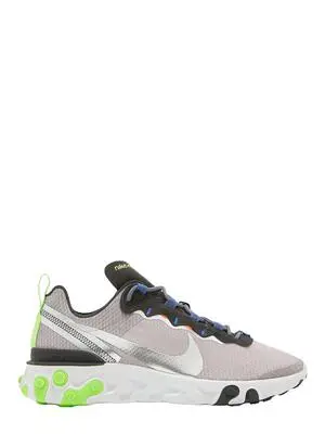 Nike React Element 55 Se Sneakers - Grey Volt/silver Metallic/white