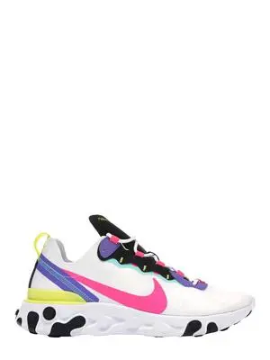 Nike Nike React Element 55 Sneakers White/blackone-colorpsychic Purpleone-colorhyper Pink