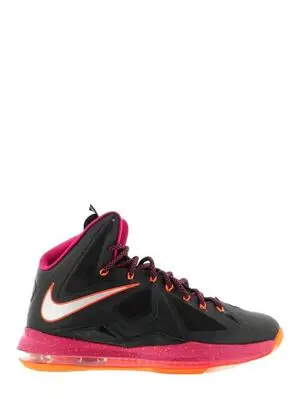 Nike Lebron X Floridian Sneakers - Black/metallic Silver/total Orange