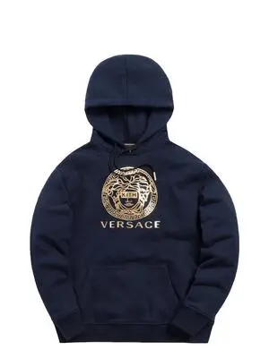 Kith X Versace Medusa Hoodie - Navy Blue