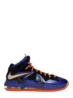 Nike Lebron X Elite Superhero Sneakers - Hyper Blue/pure Platinum/bright Citrus
