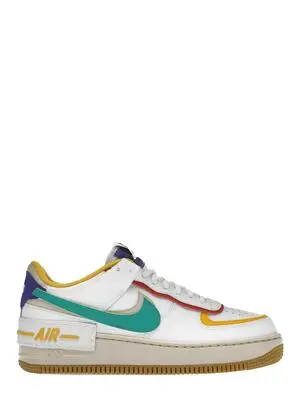 Nike Air Force 1 Low Shadow Neptune Green - Summit White/yellow Ocher/lapis