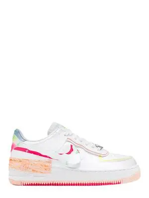 Nike Air Force 1 Low Shadow Sneakers - White/pink/orange
